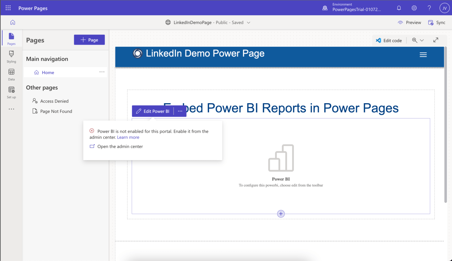 Share Power BI Reports with External Users using Power Pages and Power ...