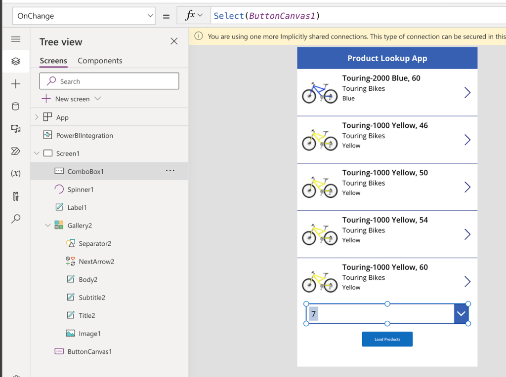 Auto-Trigger OnSelect Button Actions in Power Apps when selecting data ...
