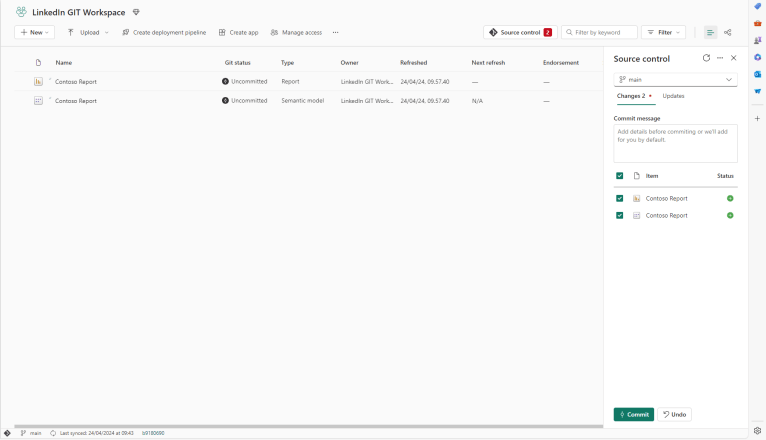 Simple Version Control in Fabric / Power BI with GIT Integration – a ...