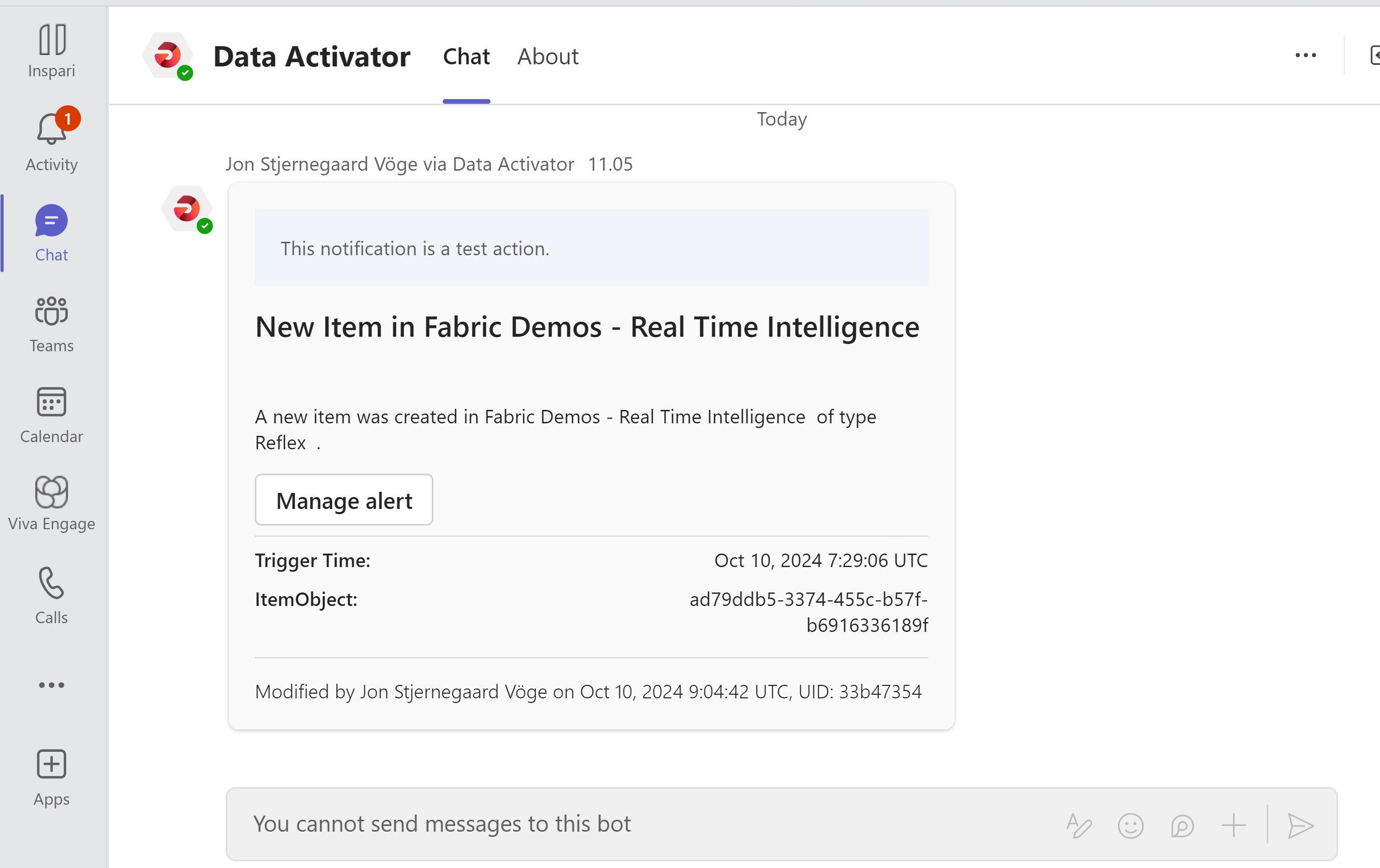 Monitoring Fabric Workspace Item Events w. Data Activator / Reflexes ...