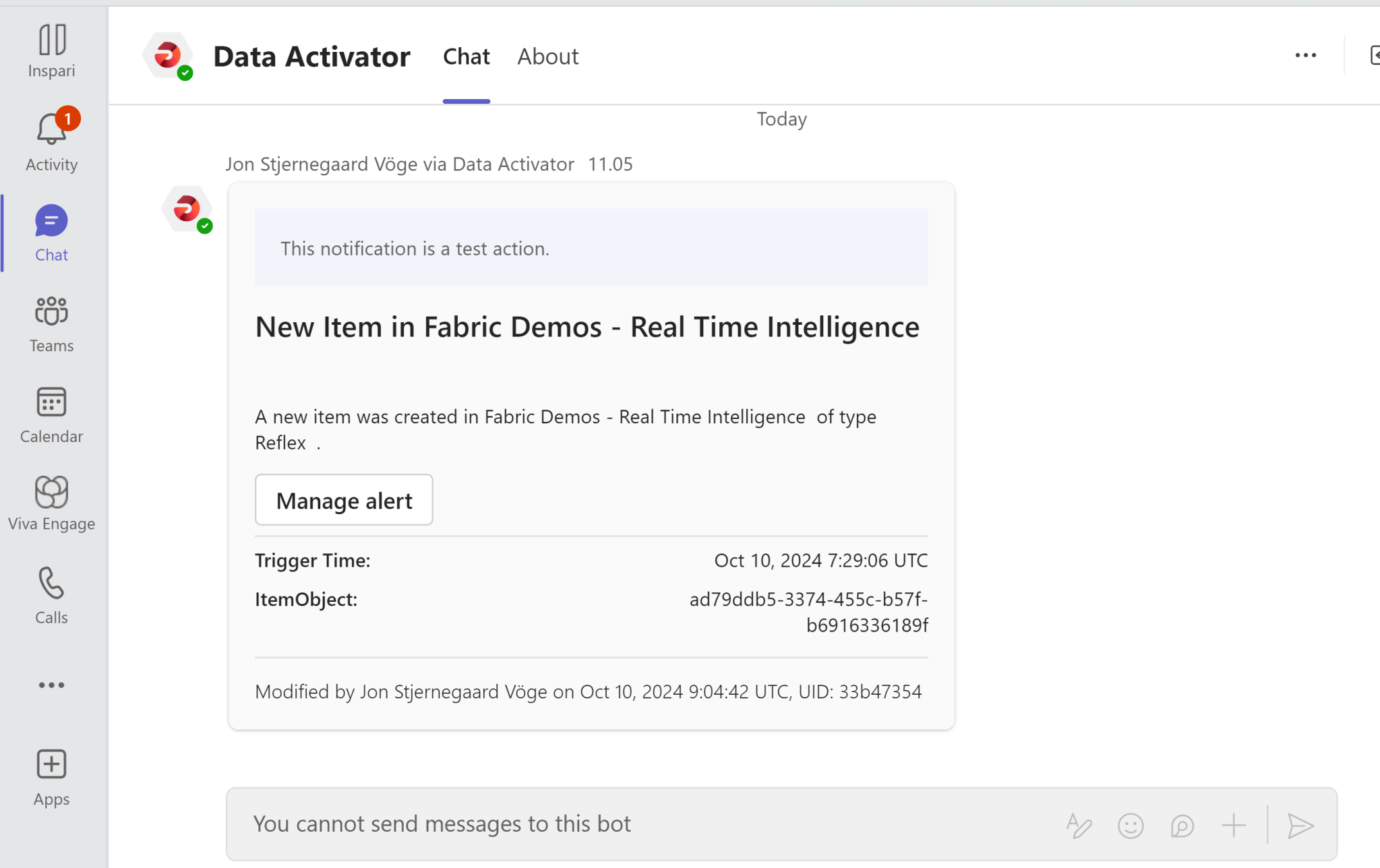 Monitoring Fabric Workspace Item Events w. Data Activator / Reflexes ...