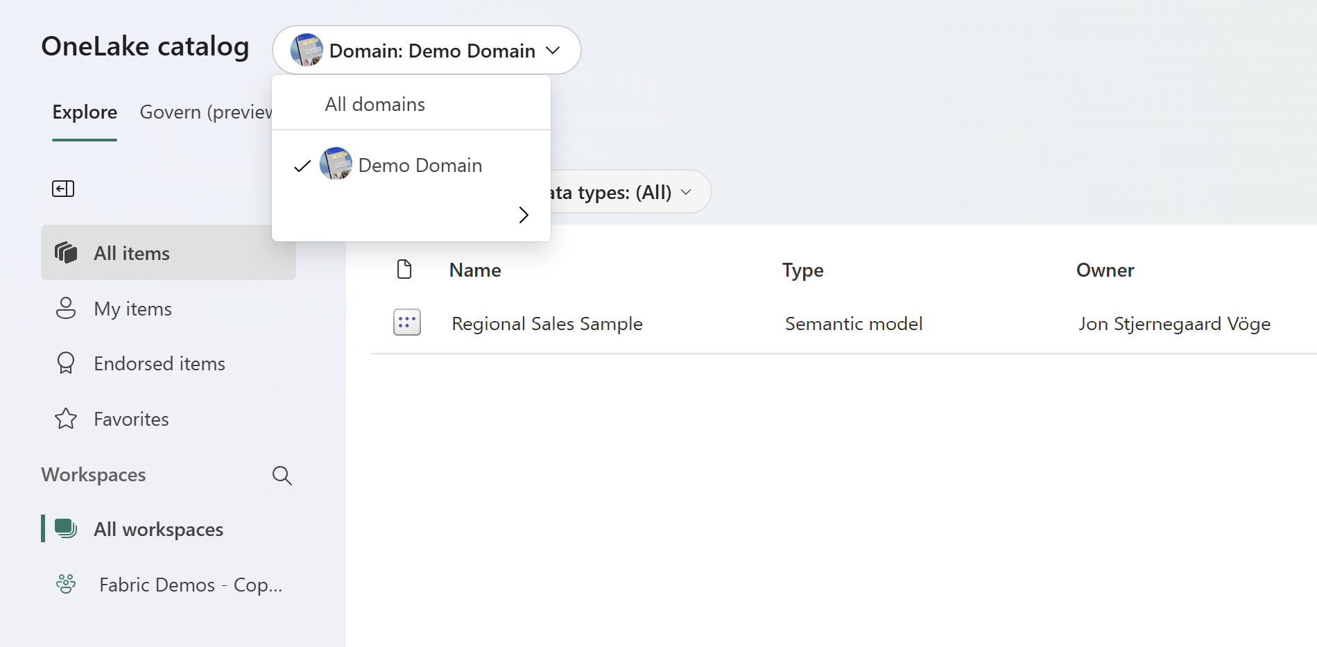 Organizing your Microsoft Fabric Data Platform: Domains – Downhill Data