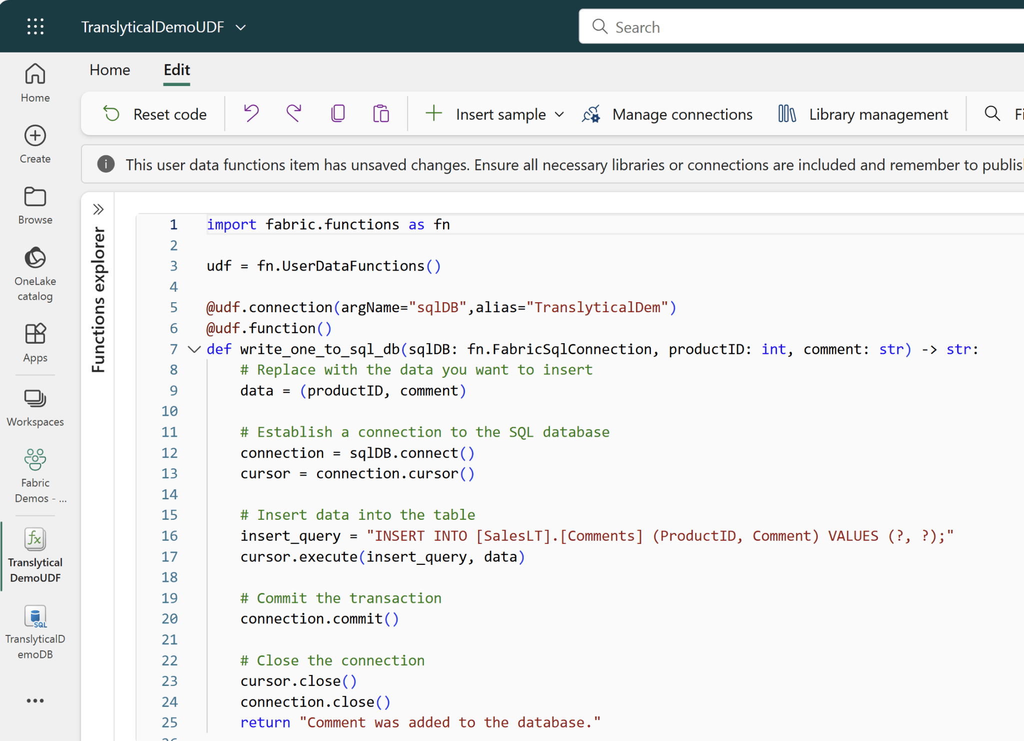 Guide: Native Power BI Write-Back in Fabric with Translytical Task ...