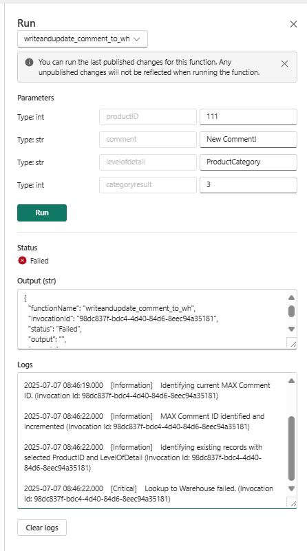Troubleshooting, debugging and Error Handling in User Data Functions ...